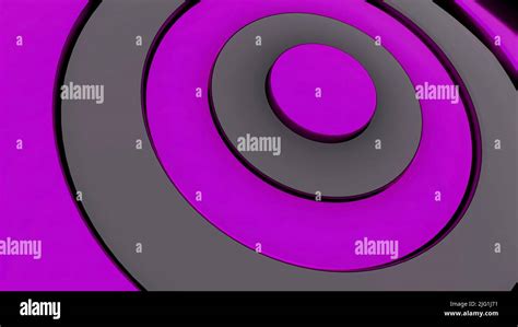 3d Colorful Circles In Wave Like Pulsating Motion Seamless Loop Design Bright Contrasting