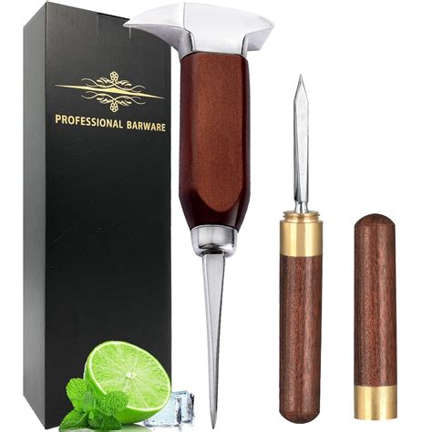 Ice Pick 7 Stainless Steel Ice Chipper With Wood Handle Japanese
