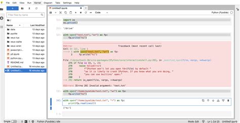 Jupyterlite 0 1 0b9 Oserror [errno 28] Invalid Argument