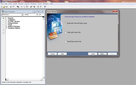 Tutorial Choose The Type Of Layout And Style Reports In Oracle 11g