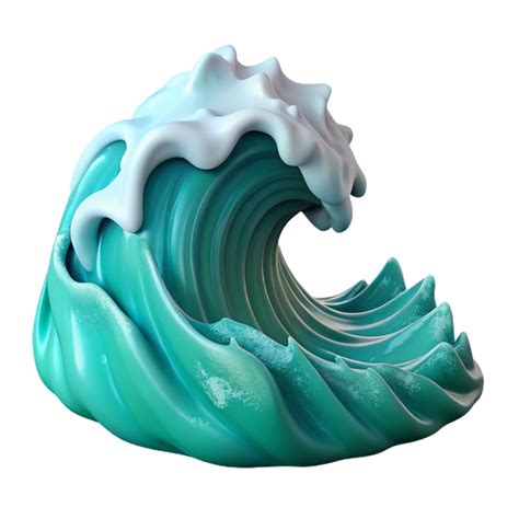 Stunning Rustic Ocean Waves Crashing Side Angle Isolated Detailed 57454999 Png