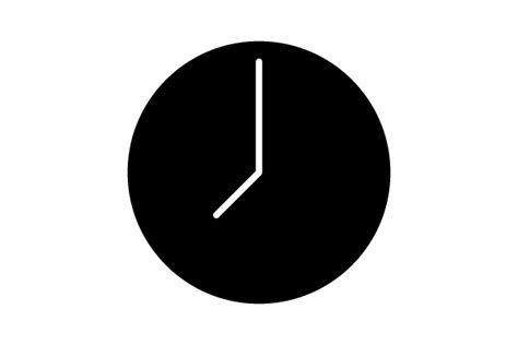 Clock Glyph Icon Graphic By Scribble Liners Creative Fabrica