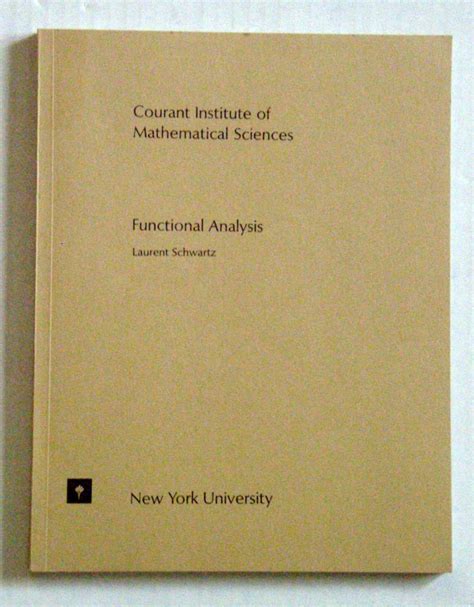 Functional Analysis Schwartz Laurent Books
