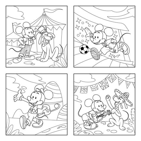 A Mouse Activities With His Dog 24862323 Vector Art At Vecteezy