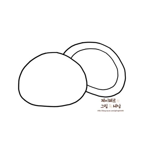 그리기 쉬운 귀여운 호빵 캐릭터 손그림 일러스트 강좌 네이버 블로그