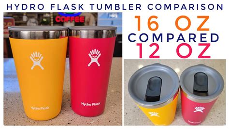 Hydro Flask Tumbler 16 Oz Vs 12 Oz Comparison YouTube