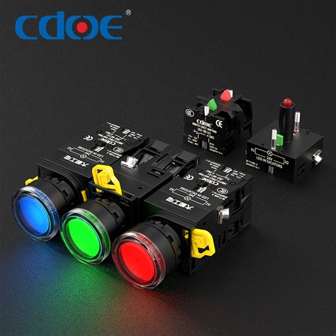 Plastic Pushbutton Switches Mm With Led CDOE Pushbutton