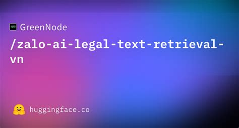 Greennodezalo Ai Legal Text Retrieval Vn · Datasets At Hugging Face