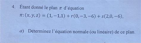 Solved Given The Equation Plan Pi Pi Chegg Com