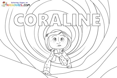 Coraline Coloring Pages Hand Drawing Free Printable C