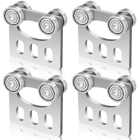 Tandefio 4 Pcs Trolley Assembly Rollers Electric Hoist Installation Roller Trolley For 1 58