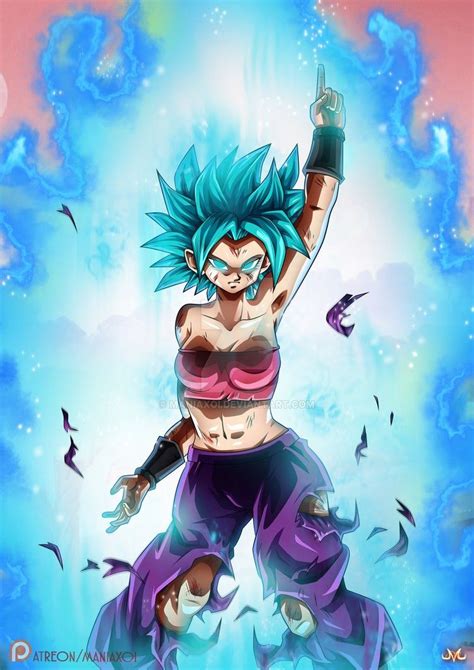 Caulifla Super Saiyajin Blue Dragon Ball Super Manga Dragon Ball Super Art Dragon Ball Super