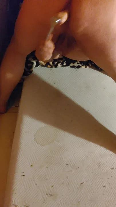 Sissy Fucks Her Pussy With 8 Inch Homemade Dildo Attached To Socket