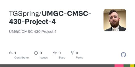 Github Tgspringumgc Cmsc 430 Project 4 Umgc Cmsc 430 Project 4