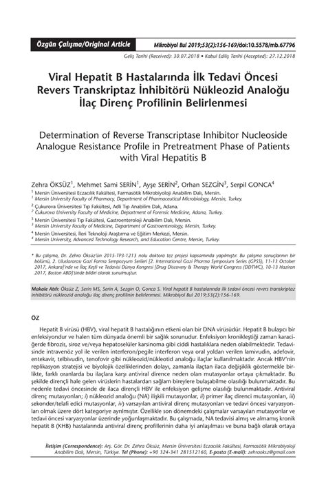 Pdf Determination Of Reverse Transcriptase Inhibitor Nucleoside Analogue Resistance Profile In