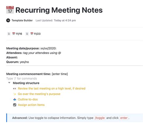 10 Free Meeting Notes Templates To Take Better Meeting Minutes