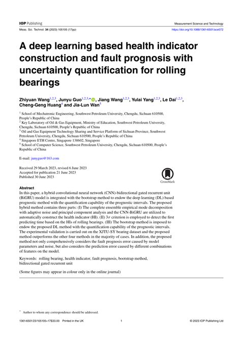 A Deep Learning Based Health Indicator Construction And Fault Prognosis
