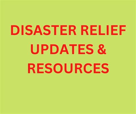 Disaster Updates And Links Wslrfogartyville