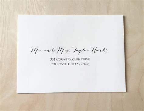 Best Font For Wedding Address Labels