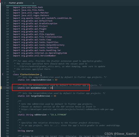 如何修改flutter的minsdkversion版本？flutterminsdkversion Csdn博客