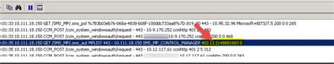 Configmgr 1511 Mp Troubleshooting Test Request Failed Status