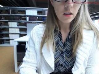 KinkyMarisol Public Library Masturbation 1