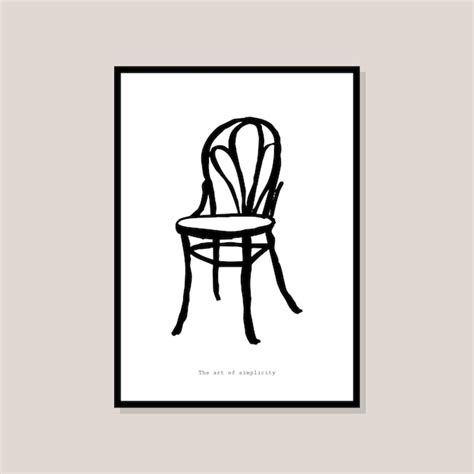 벽 예술 컬렉션을 위한 추상 Boho 스타일 아트 인쇄 포스터 프리미엄 벡터