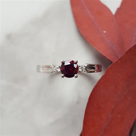 Arizona Anthill Garnet Silver Jewelry Essential Garnet Ring Sami Fine