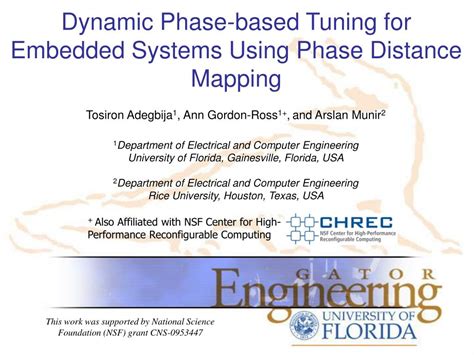 Ppt Dynamic Phase Based Tuning For Embedded Systems Using Phase Distance Mapping Powerpoint