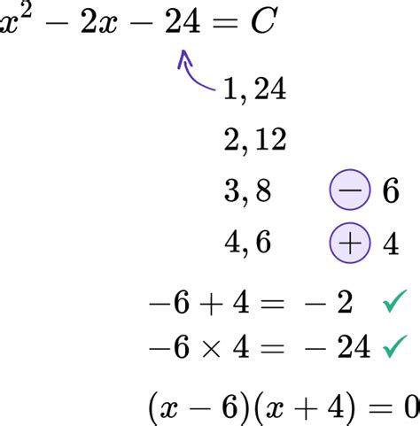 Quadratic Equation Math Steps Examples And Questions