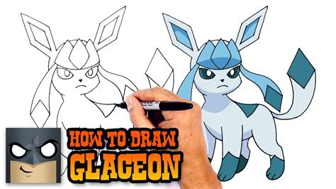 How To Draw Glaceon Pokemon Youtube