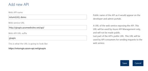 Microsoft Azure Api Management Return Gis