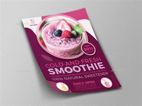 Smoothie Flyer Template Print Templates Graphicriver