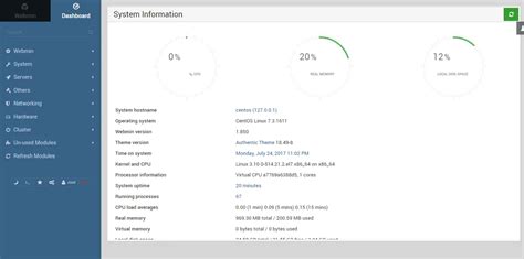 How To Manage Centos 7 Server With Webmin