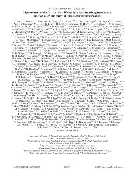Pdf Measurement Of The D Superscript 0 → π Superscript E