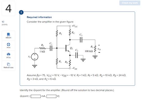 Solved Required Information Consider The Amplifier In The Chegg