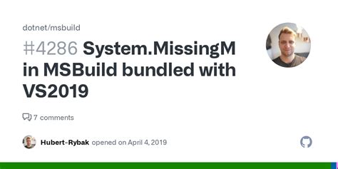 Systemmissingmethodexception In Msbuild Bundled With Vs2019 · Issue