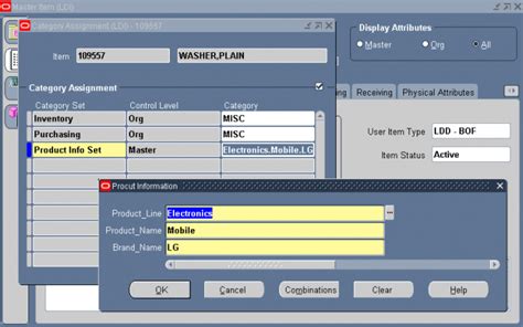 Assigning Items To Categories Oracleug