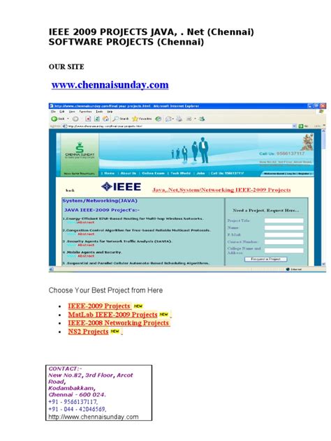 Ieee 2009 Projects Java Net Titles Pdf Multicast Computer Network
