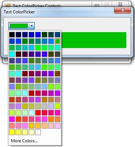 Vb Net Color Picker Control Visual Basic Dot Net Vb Net Color Picker Control