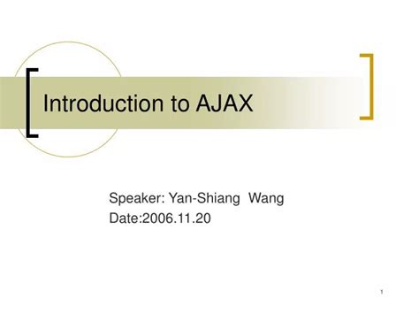 Ppt Introduction To Ajax Powerpoint Presentation Free Download Id