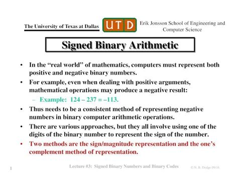 Pdf Signed Binary Arithmeticdodgeee2310lec3pdfthus Needs To Be A