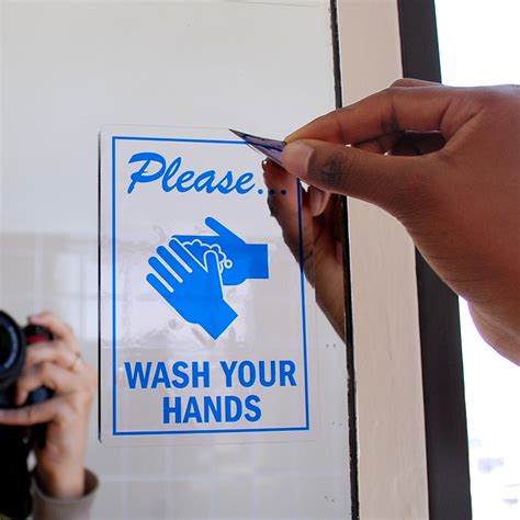 Please Wash Your Hands Glass Decal Sku S 7114