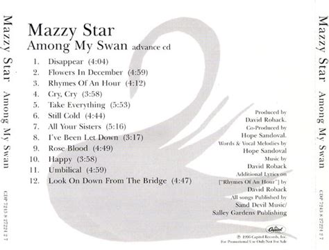 Mazzy Star Among My Swan 1996 Cd Discogs