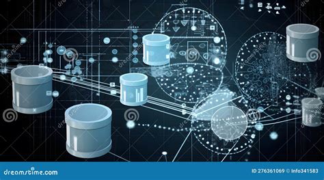 Data Warehousing And Integrated Information Management Outline Concept Cartoon Vector