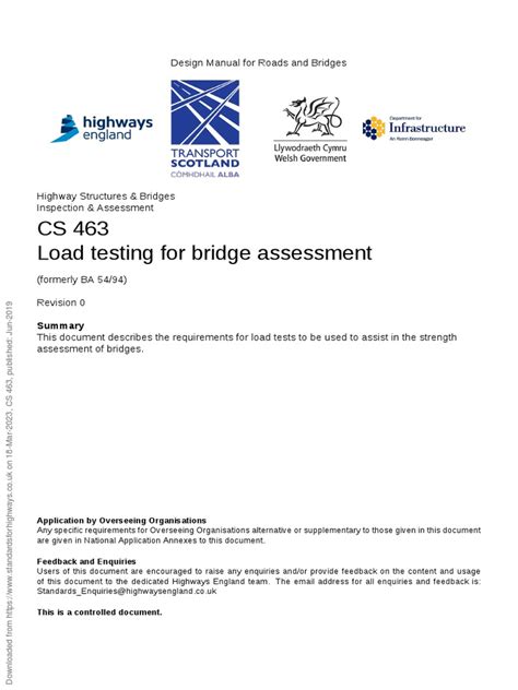 Cs 463 Load Testing For Bridge Assessment Pdf Bridge Risk