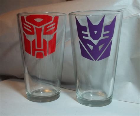 Transformers Drinking Glasses Set Of 2