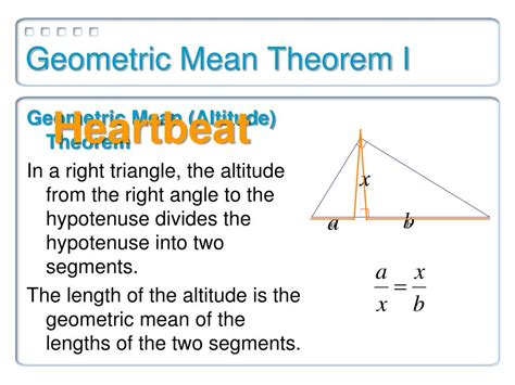 PPT Geometric Mean Theorem I PowerPoint Presentation Free Download ID