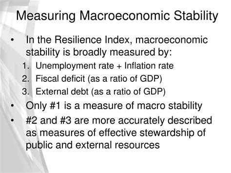 PPT Macroeconomic Stability And Economic Resilience The Role Of Macroeconomic Policies