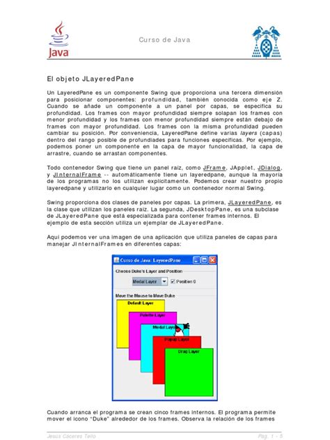 Java Layeredpane Pdf Java Lenguaje De Programación Programación